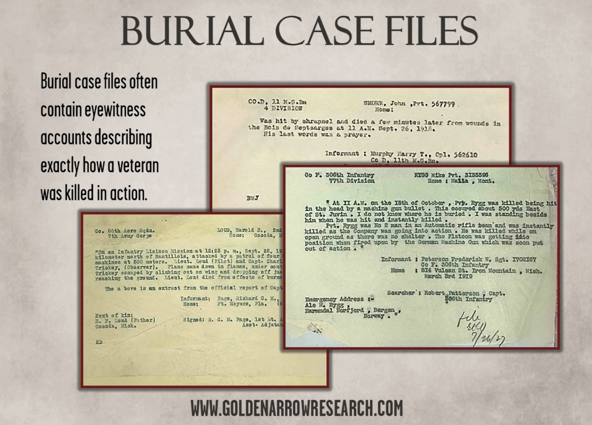WWI Military Service Records: Tracing the Steps of a WWI Veteran ...