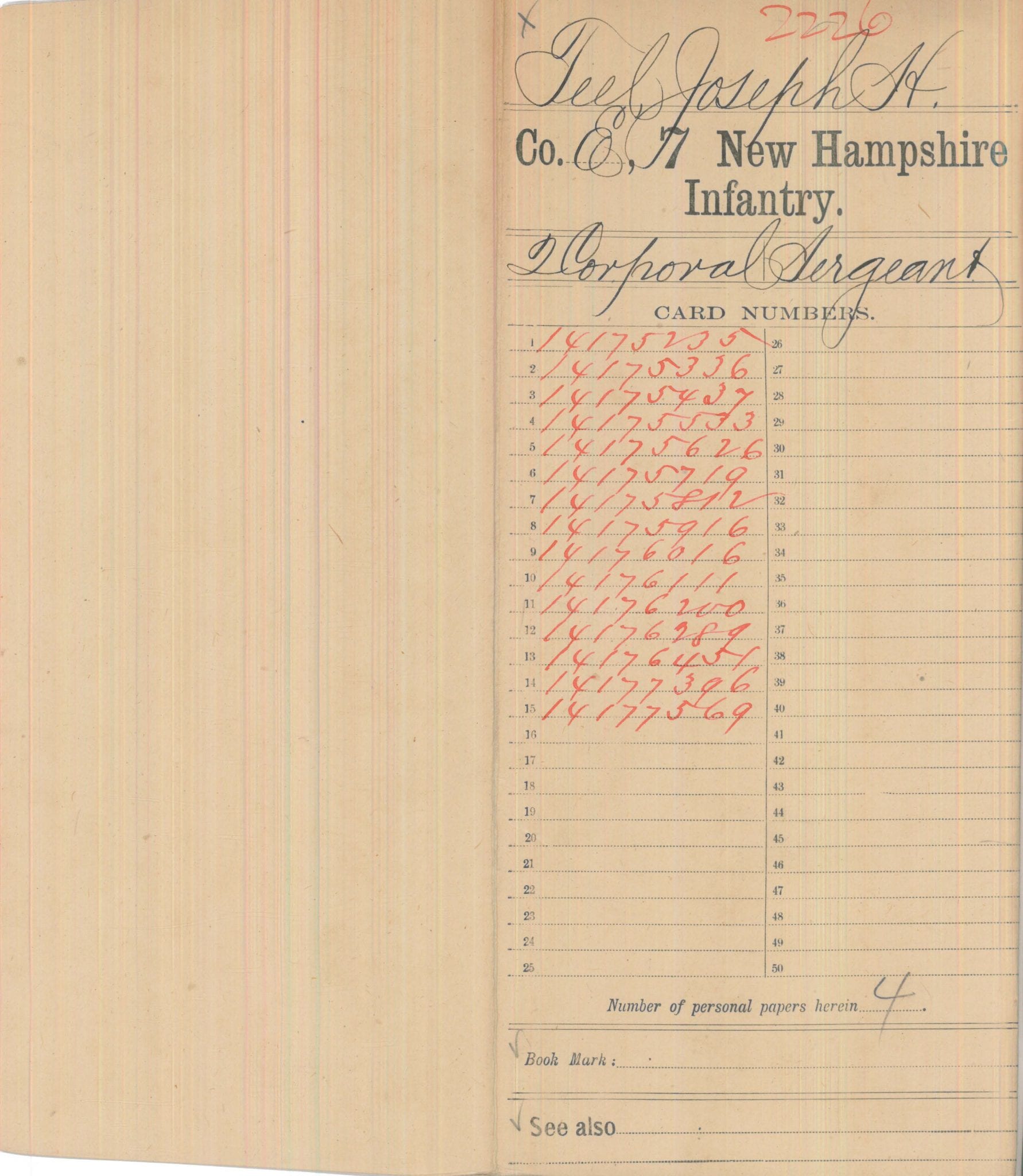Request Civil War Service Records – Golden Arrow Research
